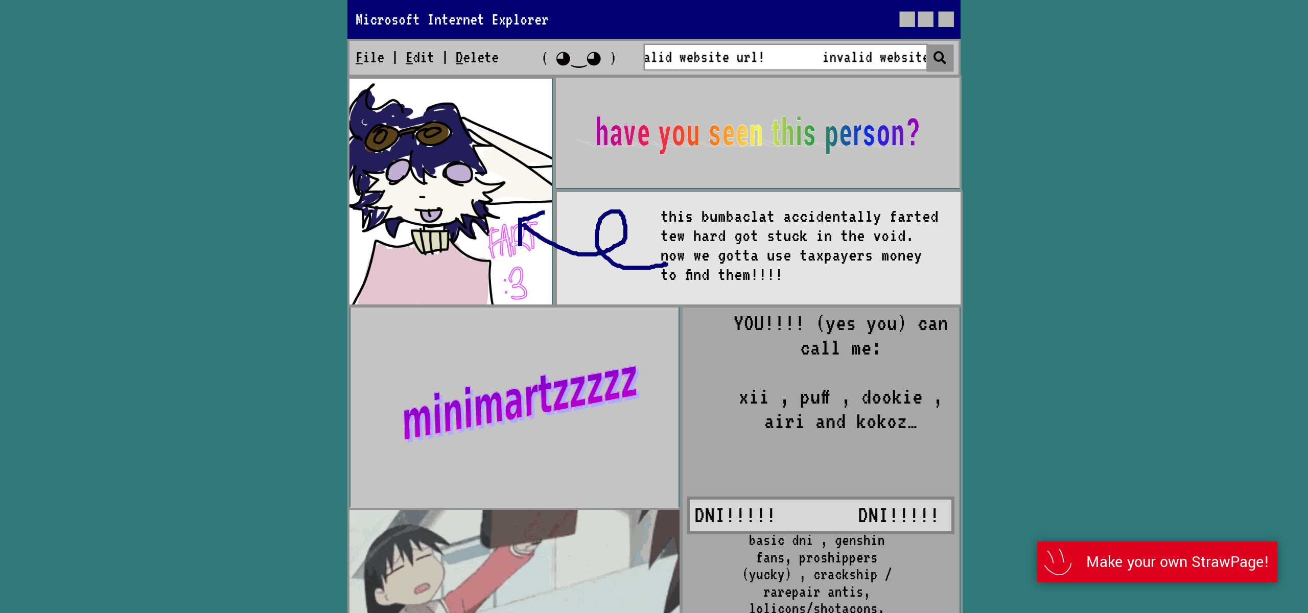 dookiefreshh's strawpage