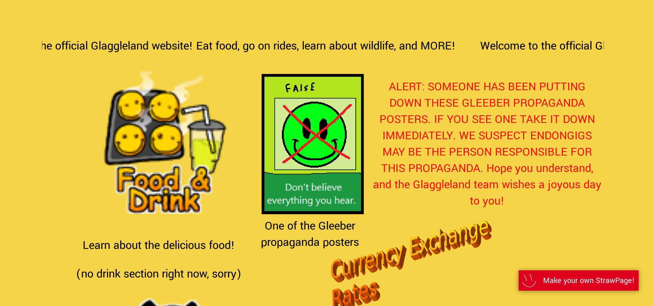 glagglelandofficial's strawpage