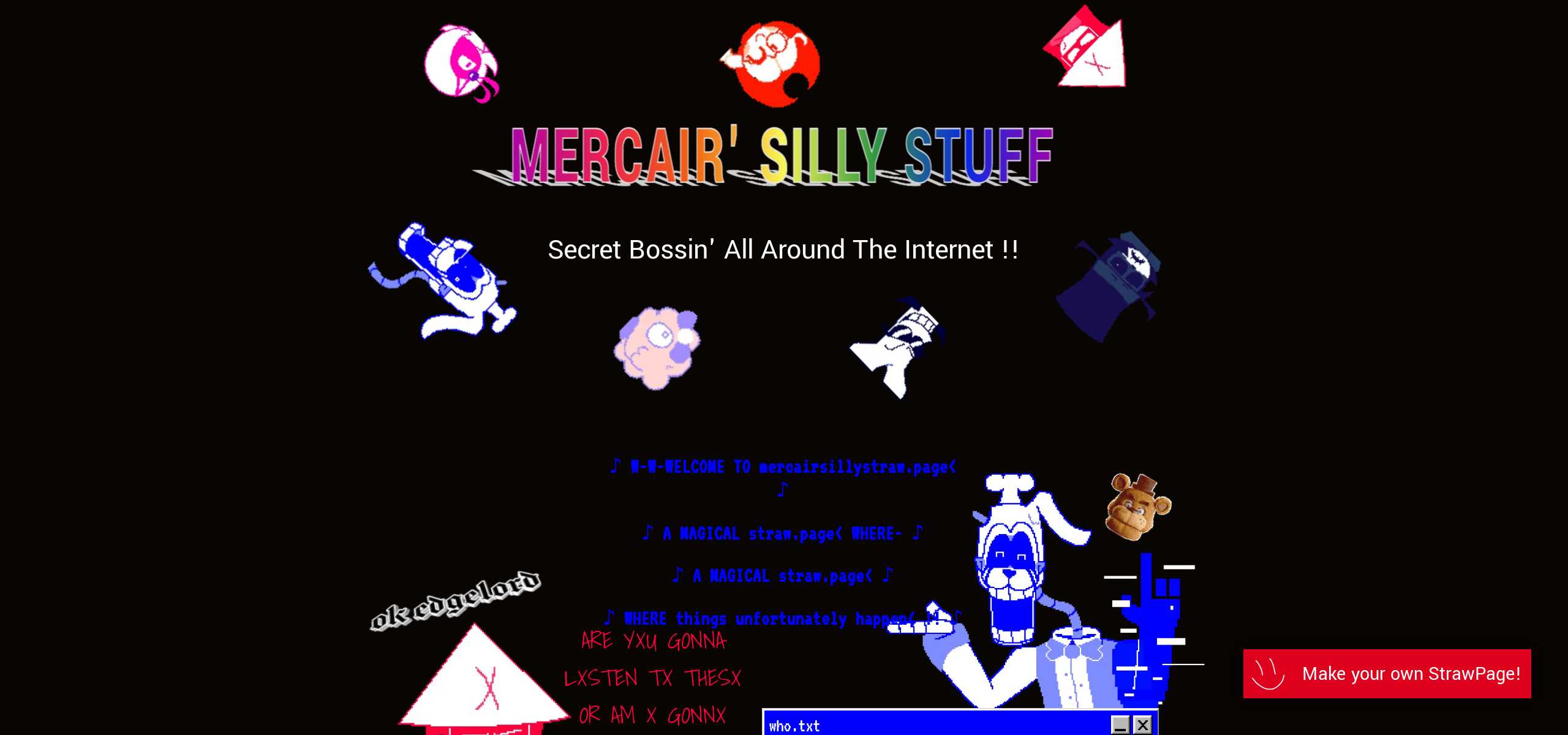 mercairsilly's strawpage