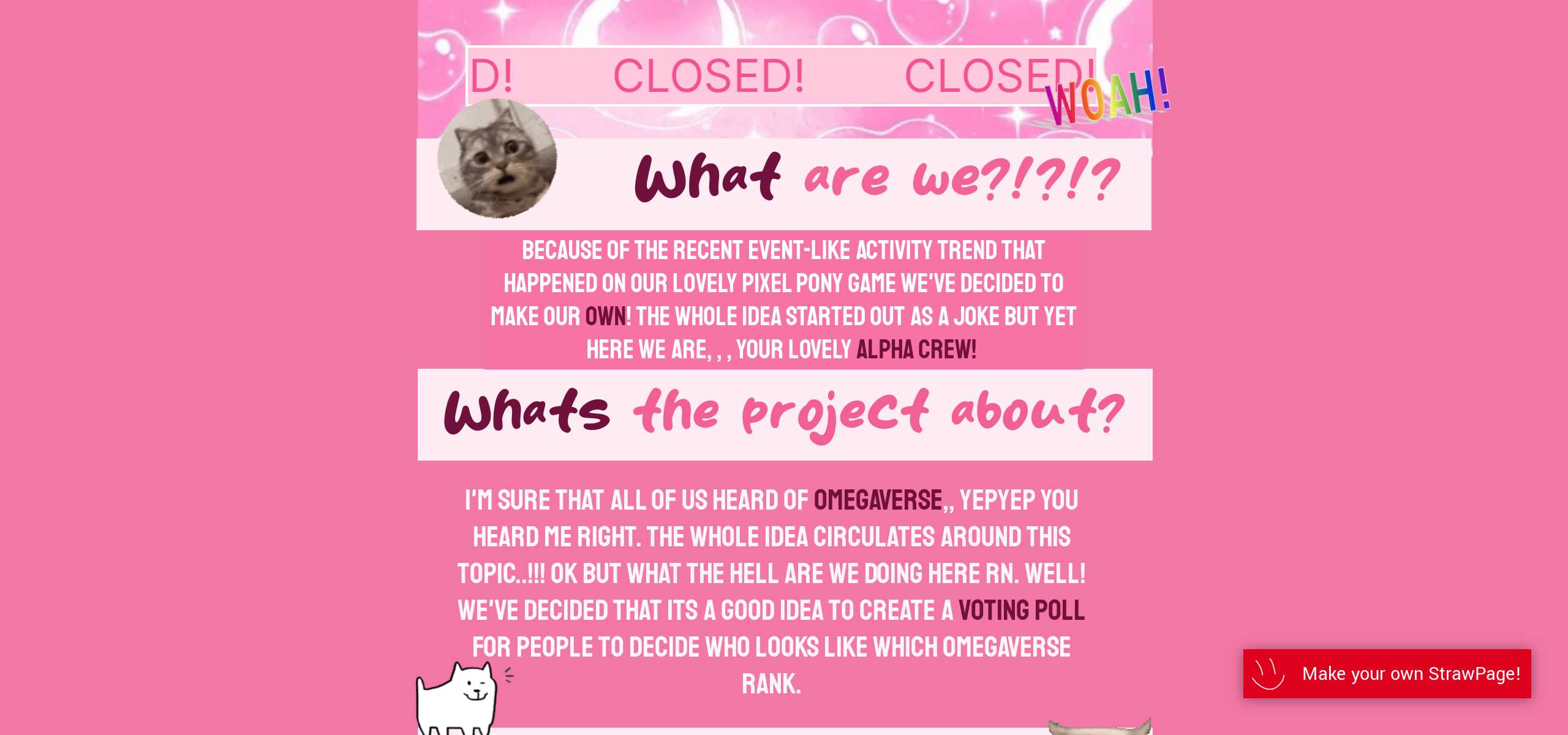 ponytownomegaproject's strawpage