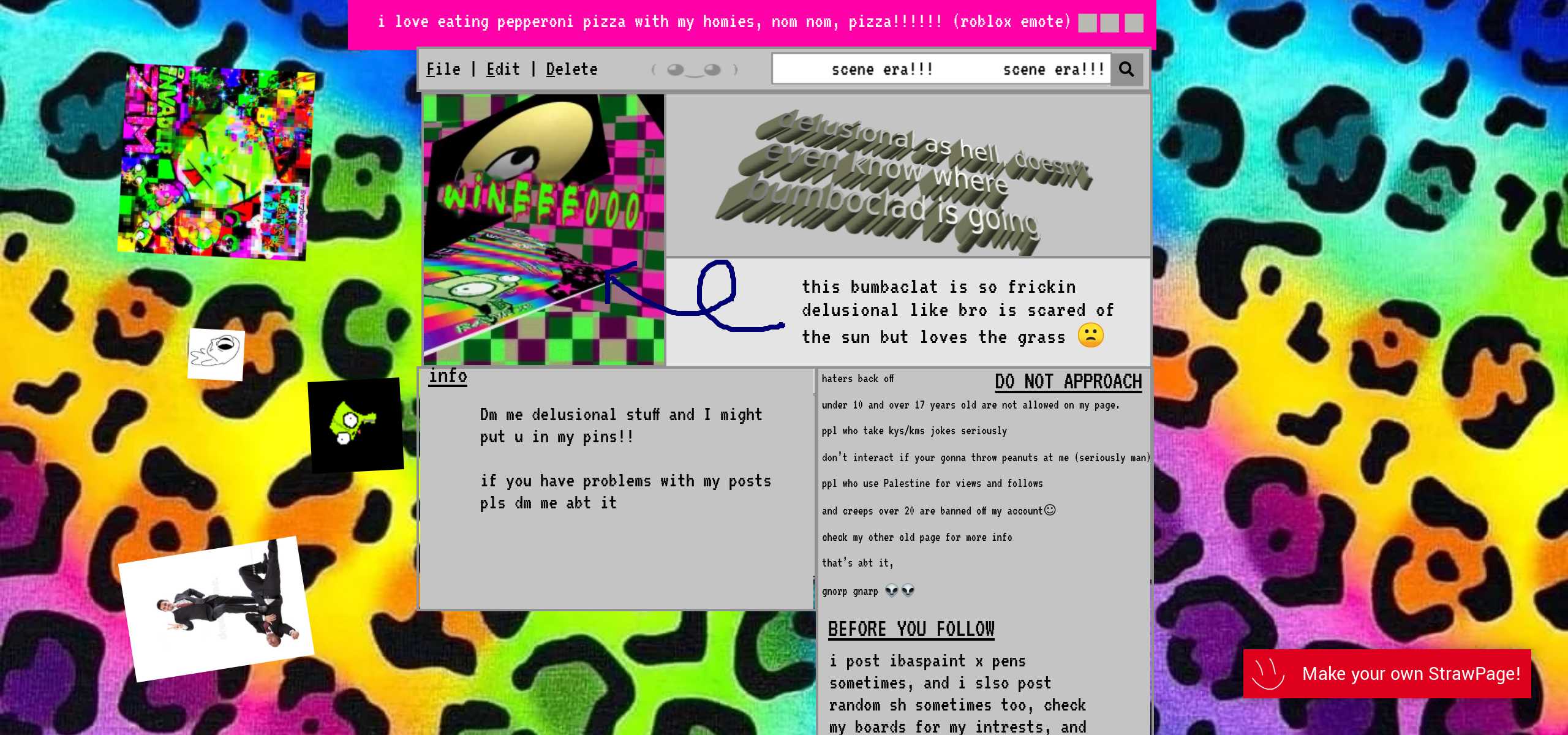 scen3rypunk's strawpage