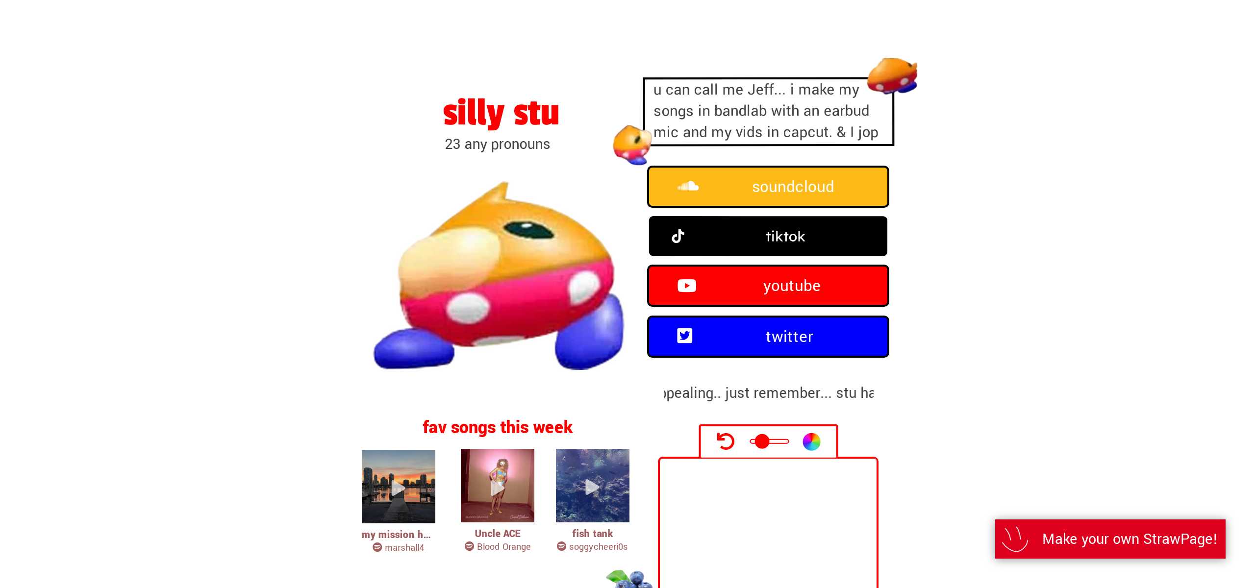 sillystu's strawpage