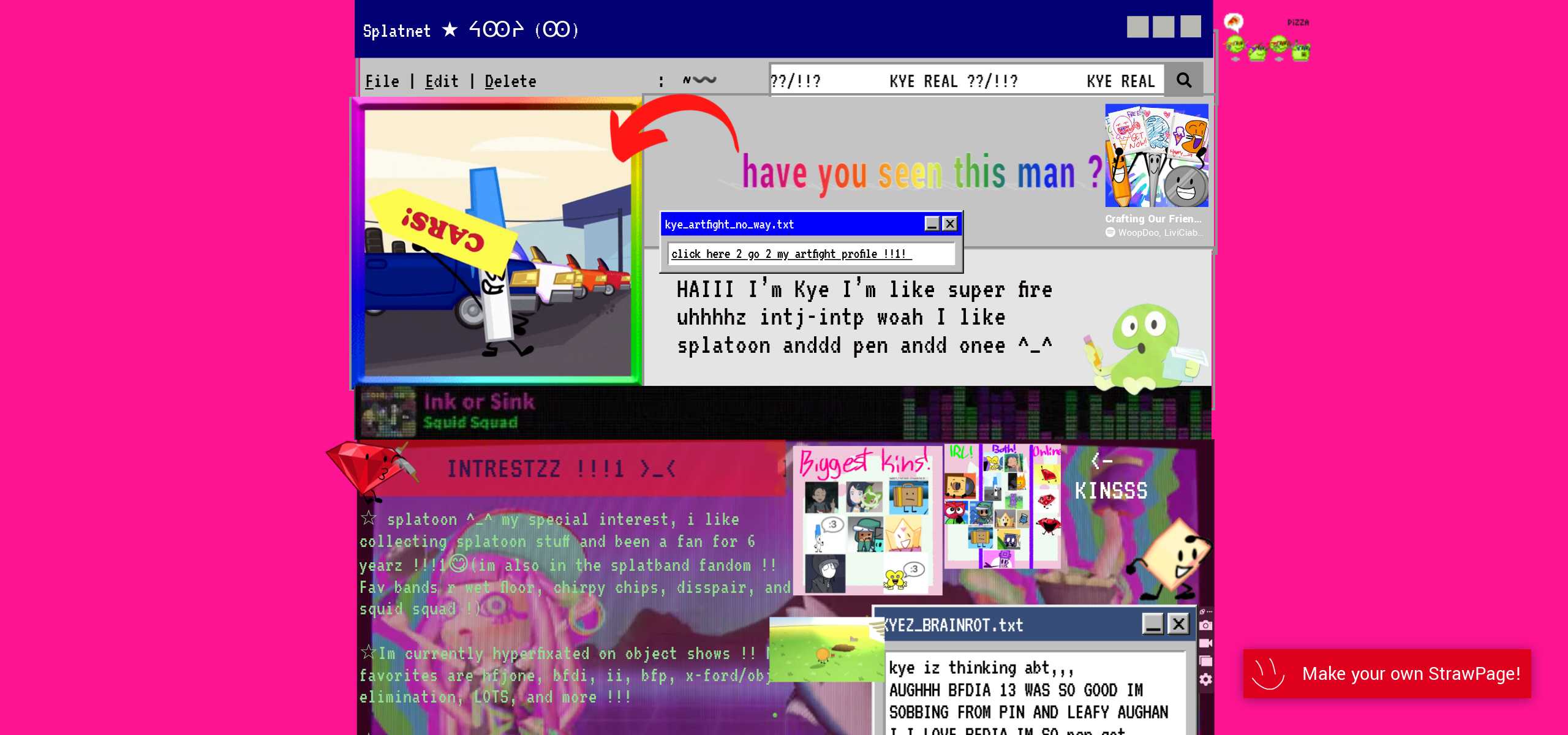 squidstar's strawpage